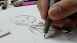 Pointilis lukisan titik - Kosmo Digital