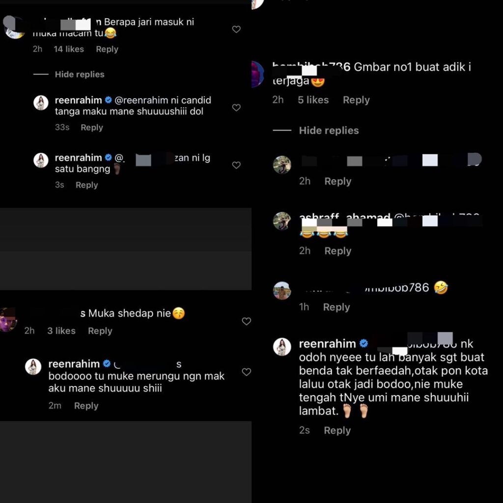 Reen Rahim dedah mesej lucah daripada netizen - Kosmo Digital