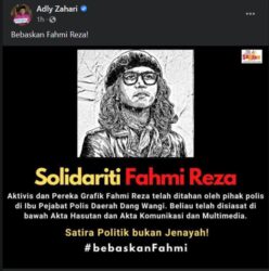 Netizen kecam Adly sokong Fahmi Reza - Kosmo Digital