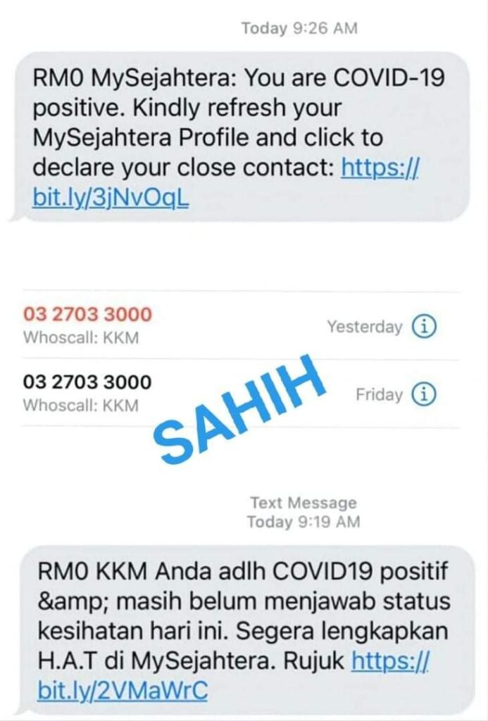 Panggilan 03-2703 3000 bukan palsu - KKM - Kosmo Digital