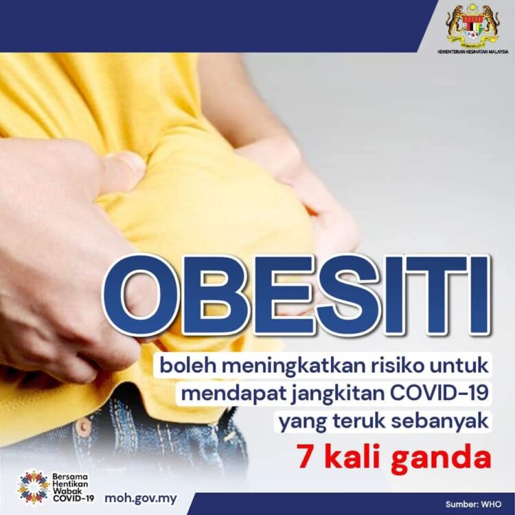 Individu obesiti berisiko 7 kali ganda dijangkiti Covid-19 teruk ...