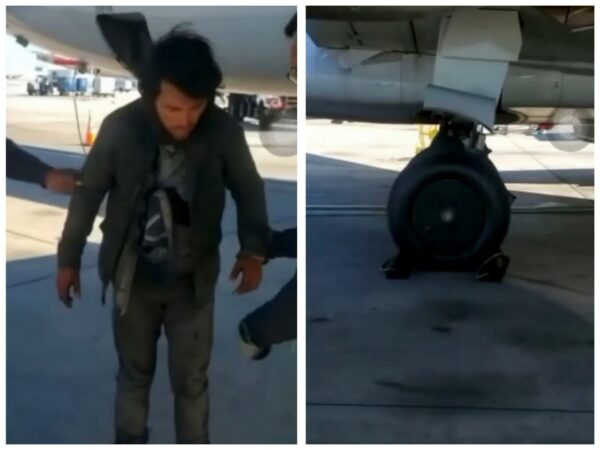 Lelaki berpaut 2 jam pada roda pesawat terselamat - Kosmo Digital