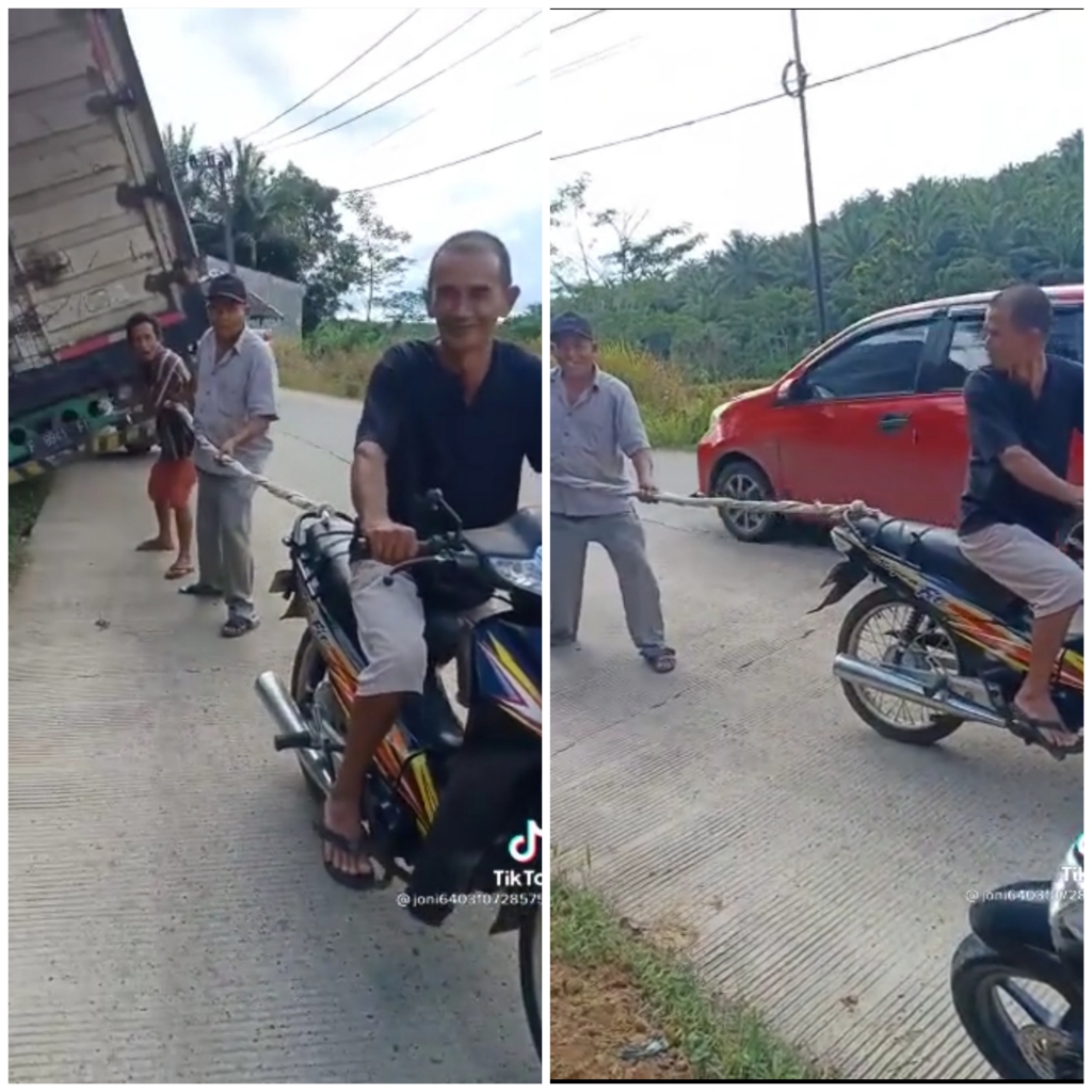 Tarik lori terbabas guna motosikal - Kosmo Digital