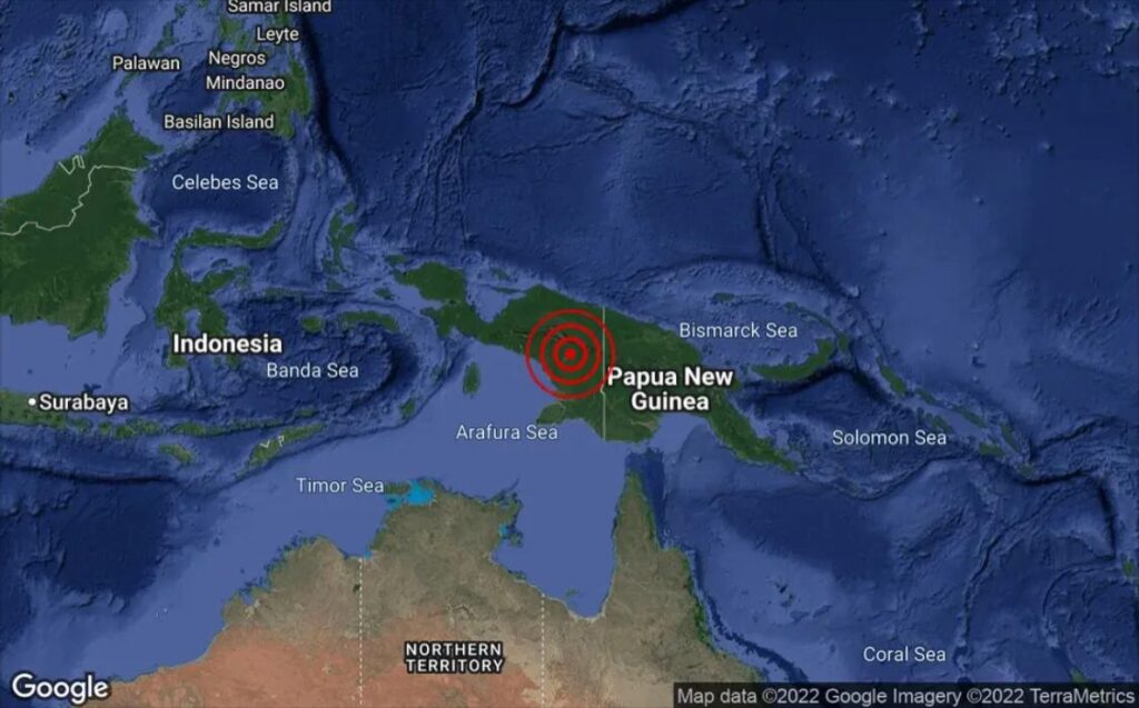 Gempa bumi sederhana di Irian Jaya - Kosmo Digital