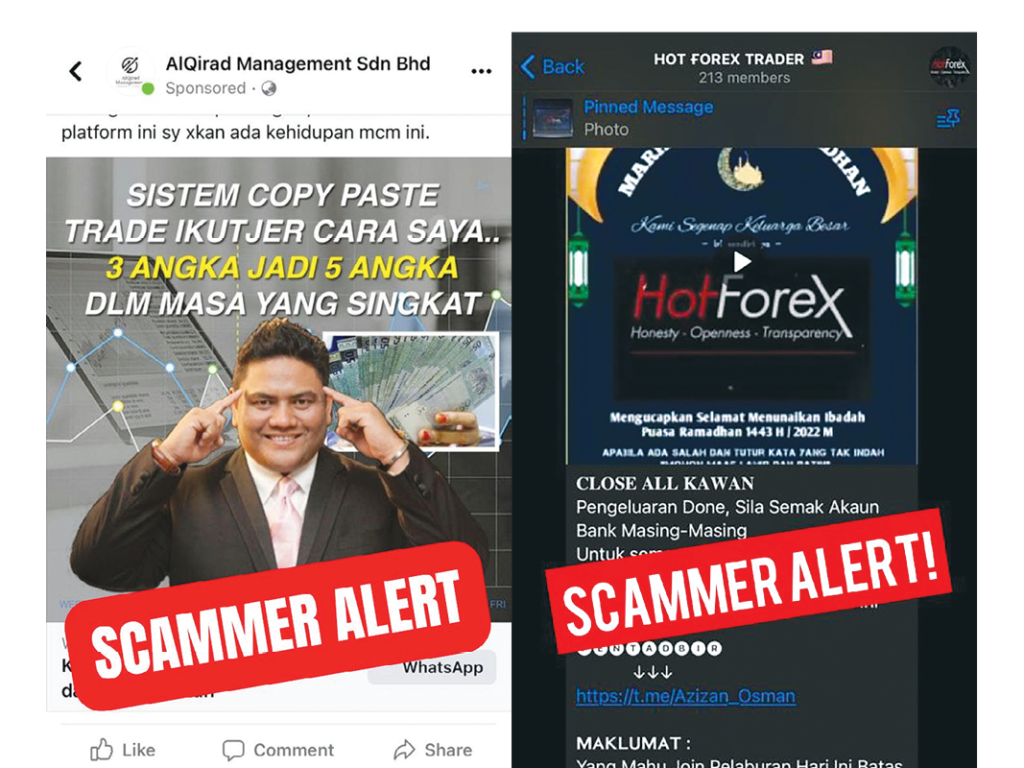 Scammer guna profil selebriti di Telegram - Kosmo Digital