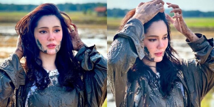 Berselut, berlumpur pun Uqasha Senrose tetap cantik - Kosmo Digital