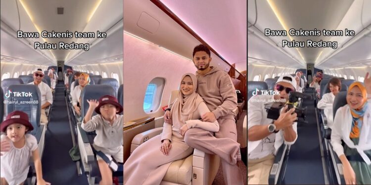 Hairul Azreen, Hanis, belanja pekerja bercuti naik pesawat khas - Kosmo ...