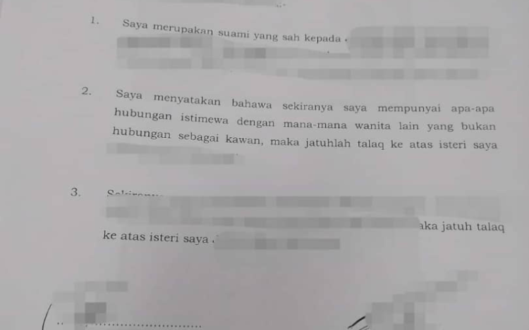 Cerai serta-merta jika suami langgar lafaz taklik tambahan - Kosmo Digital