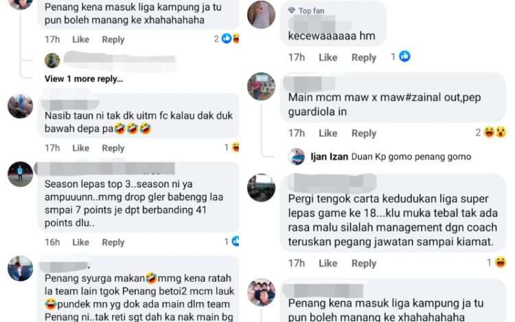 Penang FC kekal rekod kalah, penyokong mula 'naik angin' - Kosmo Digital