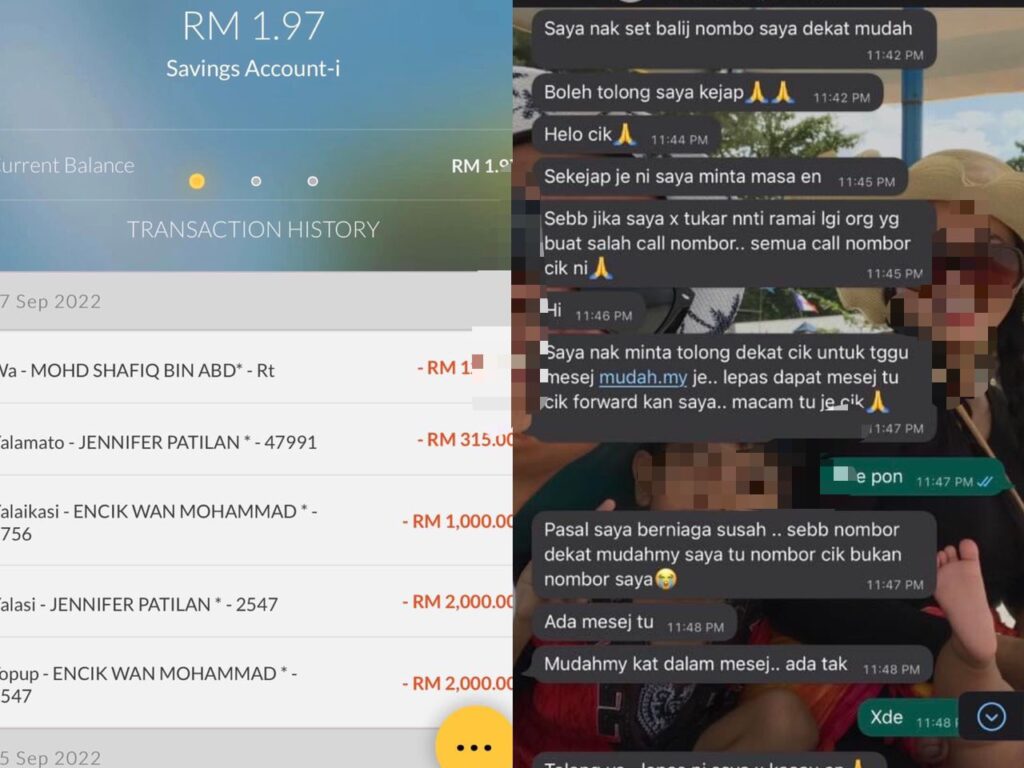 Wang simpanan lesap, ‘scammer’ tinggalkan baki RM1.97 - Kosmo Digital