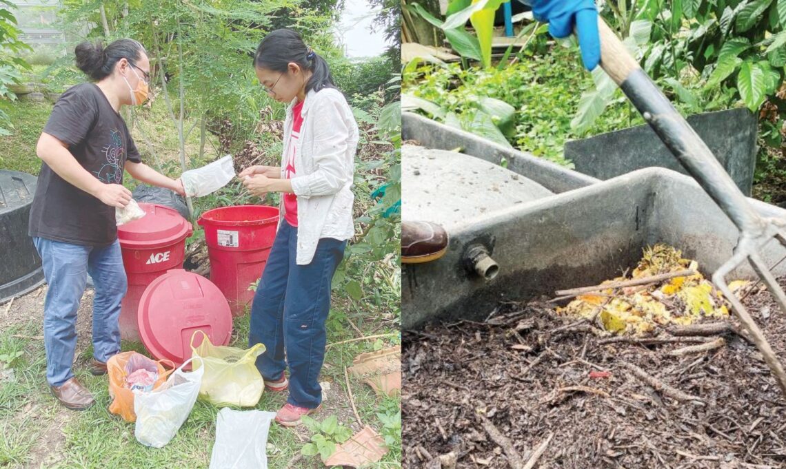 Rangkaian kompos, sistem tukar sisa makanan jadi baja dan baucar ...