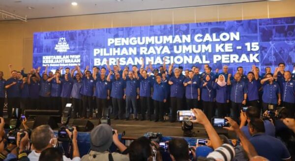 PRU15: BN umum 55 daripada 59 calon di Perak - Kosmo Digital