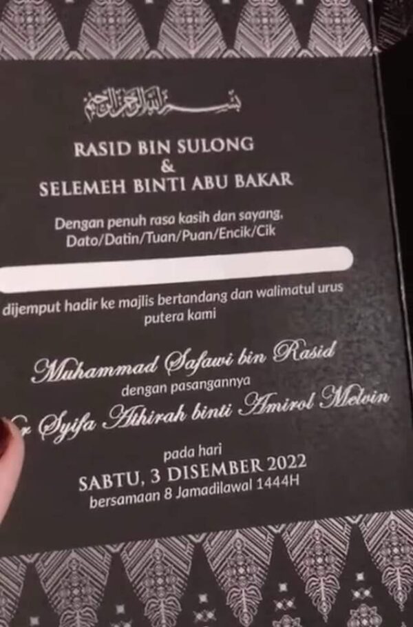 Safawi, Syifa Melvin nikah esok? - Kosmo Digital