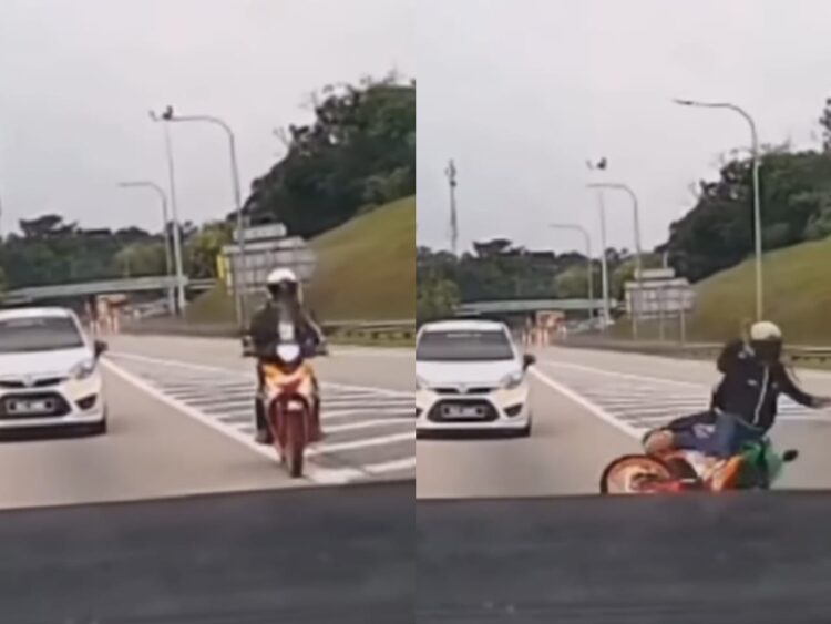 [VIDEO] Penunggang motosikal, hati-hati garisan putih di jalan raya ...