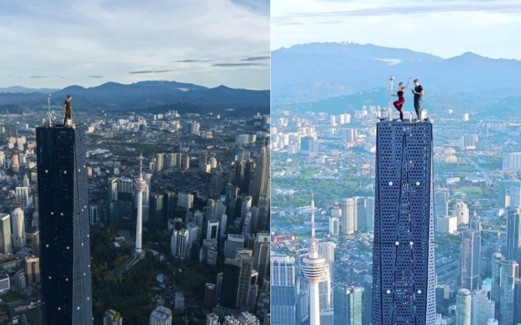 Pasangan Russia kongsi aksi panjat Menara Merdeka 118 dikecam - Kosmo ...