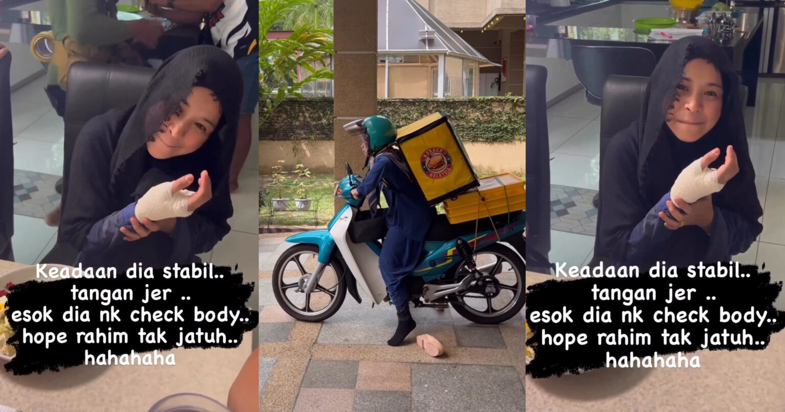 Terbabas motosikal, tangan Noorkhiriah koyak tisu - Kosmo Digital