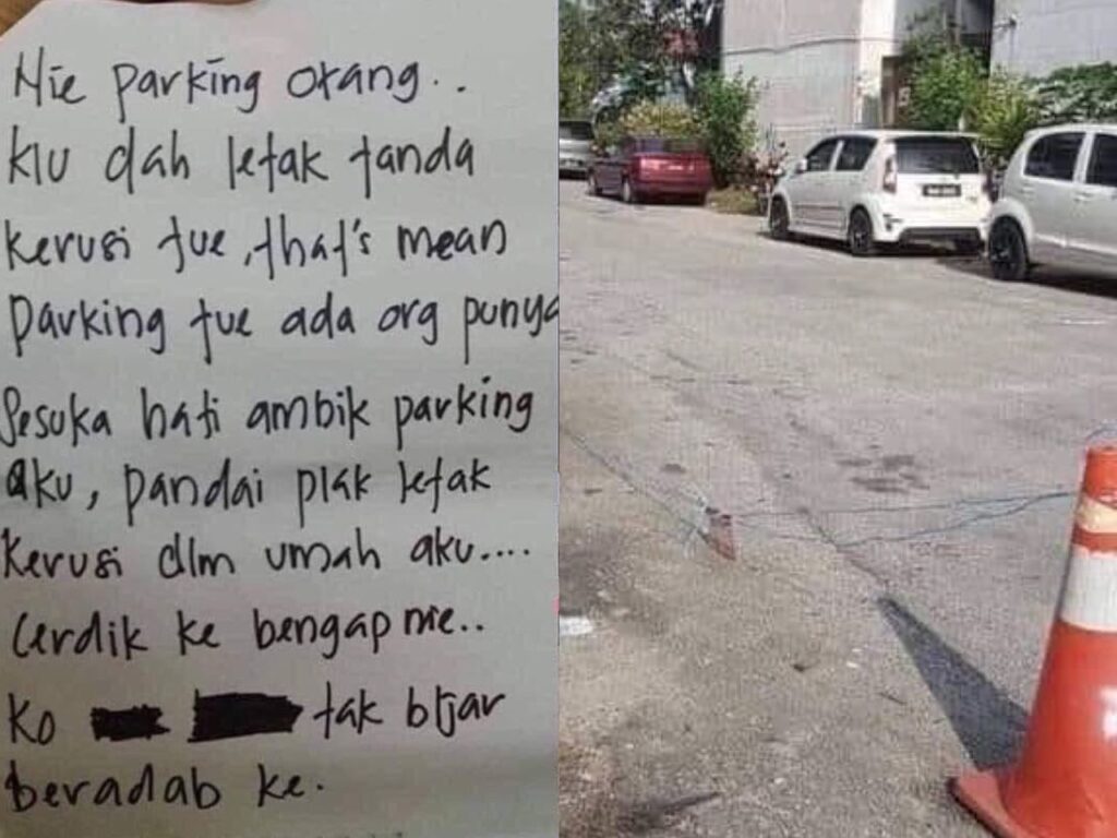 Lagi kes 'cop' parkir, siap tulis nota tanda marah - Kosmo Digital