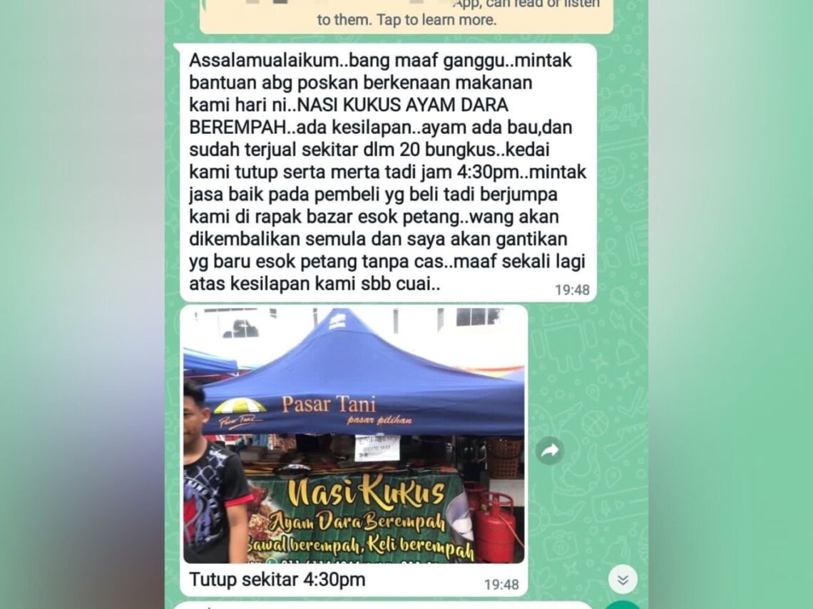 Peniaga mahu pulang duit pelanggan beli makanan busuk - Kosmo Digital Peniaga mahu pulang duit pelanggan beli makanan busuk - Kosmo Digital