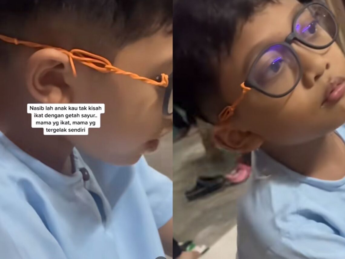 Terpaksa pakai getah ikat cermin mata ketika beraya sebab kedai tutup ...