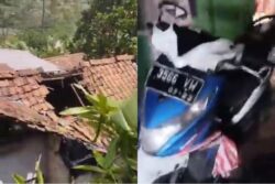 Motosikal rempuh bumbung rumah penduduk - Kosmo Digital