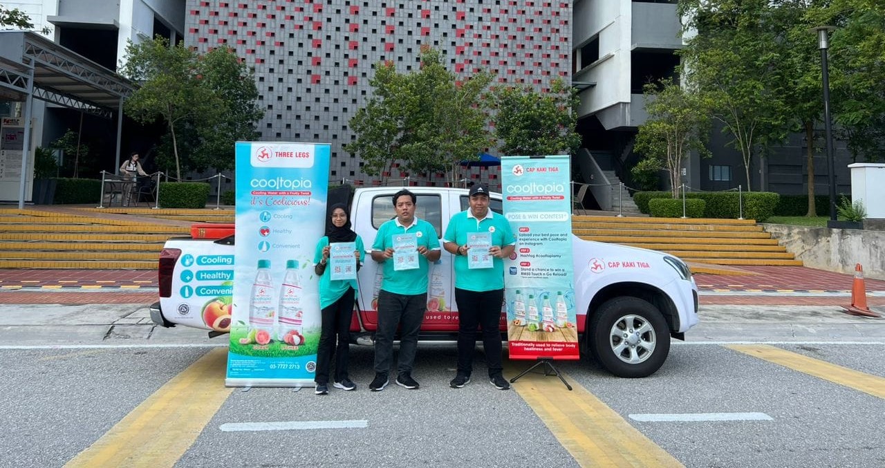 Air Penyejuk Cooltopia Cap Kaki Tiga tangani cuaca panas - Kosmo Digital