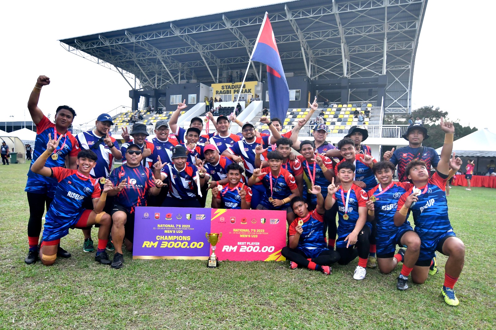 Terengganu pertahan gelaran Kejohanan Ragbi 7s Kebangsaan