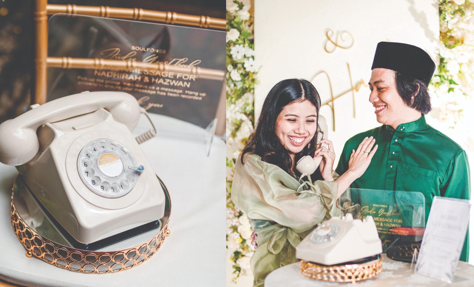 Telefon klasik rakam ucapan tetamu, ganti buku tetamu - Kosmo Digital