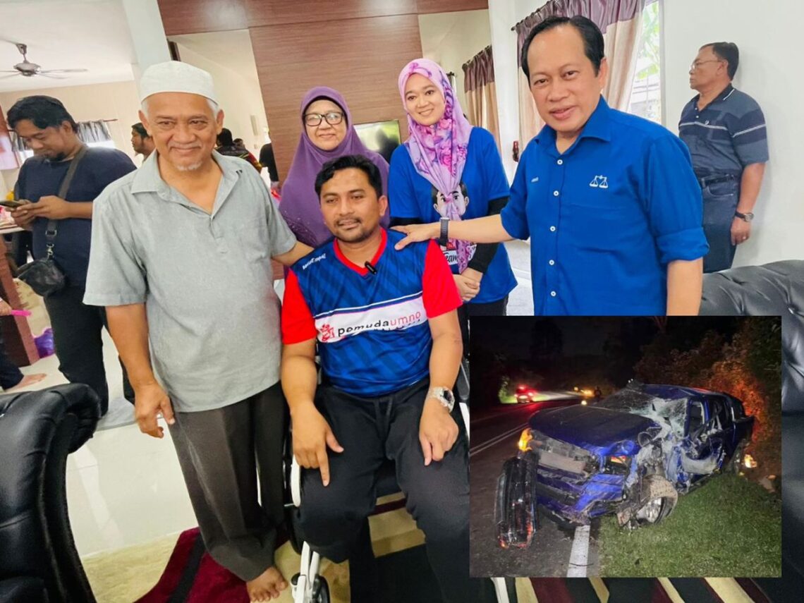 PRN: Calon BN DUN Jeram Padang berkempen dengan kerusi roda - Kosmo Digital