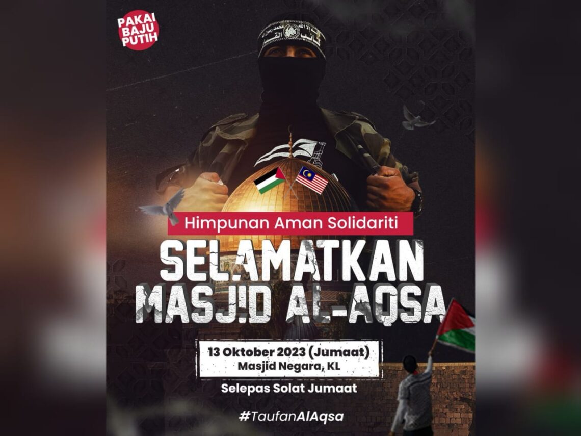 Dua perhimpunan tema Palestin di KL Jumaat ini - Kosmo Digital
