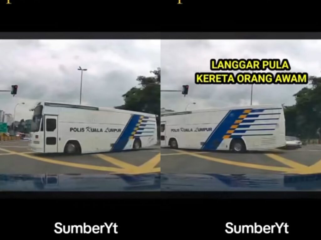 [VIDEO] Polis siasat bas PDRM ‘U-turn’ hingga langgar Proton Wira ...