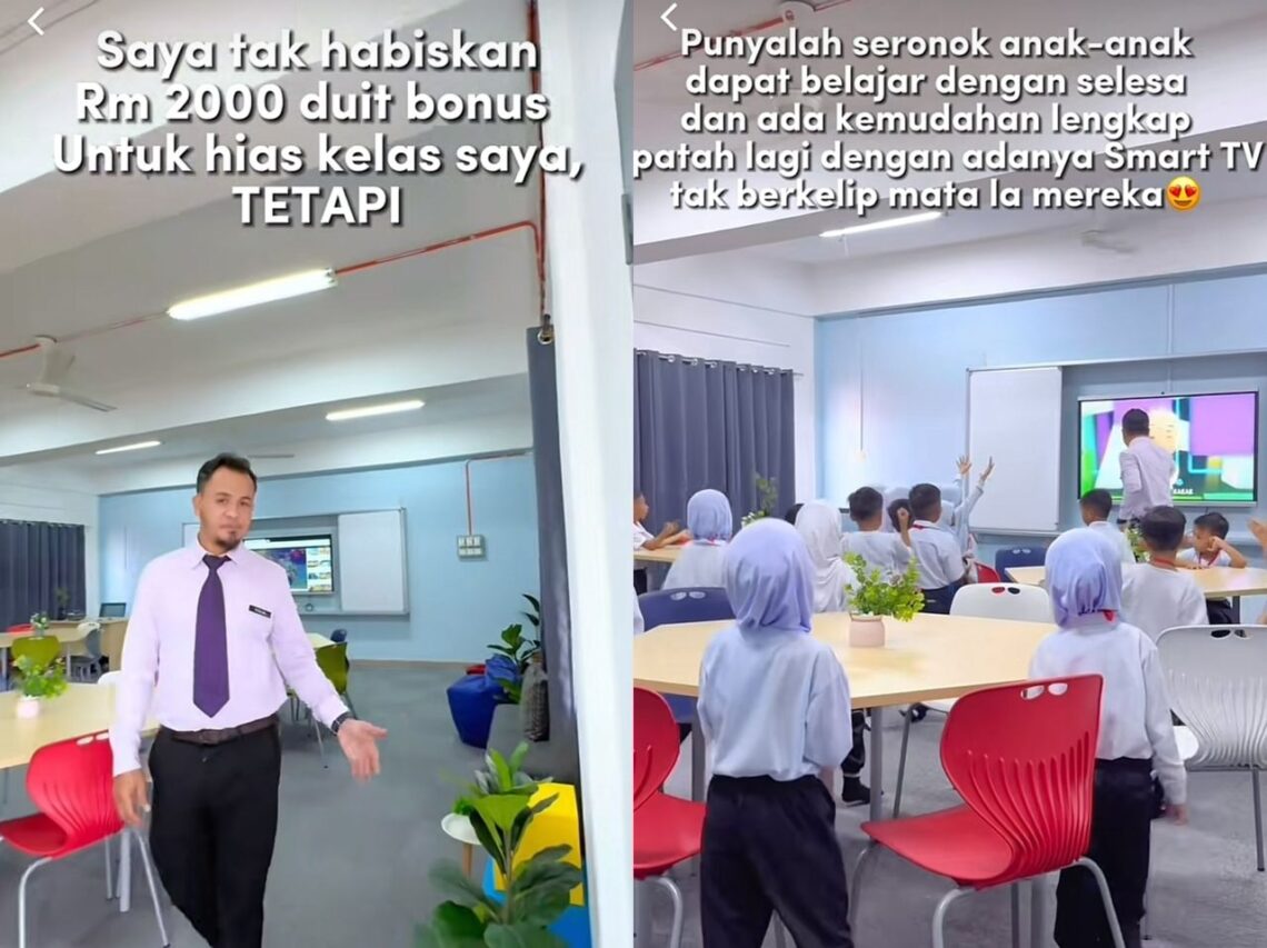 Bersengkang mata cari penaja, ubah kelas jadi 'Smart Classroom' - Kosmo Digital