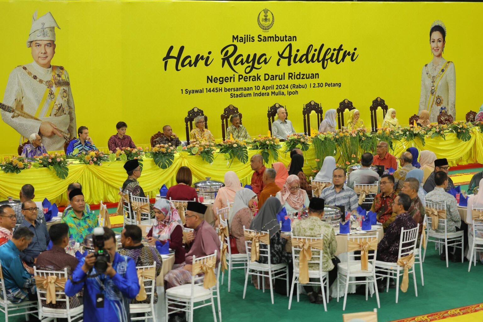 Sultan Nazrin berkenan ke majlis Hari Raya negeri Perak - Kosmo Digital
