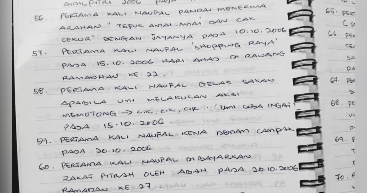 Bapa catat perkembangan anak sejak lahir buat netizen terharu - Kosmo Digital