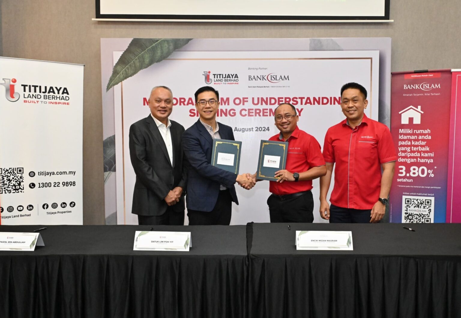 Usaha sama Titijaya, Bank Islam perluas akses pembiayaan untuk projek ...