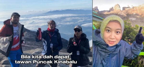 KJ, AG, Johan tawan puncak Kinabalu tanpa Fara Fauzana - Kosmo Digital
