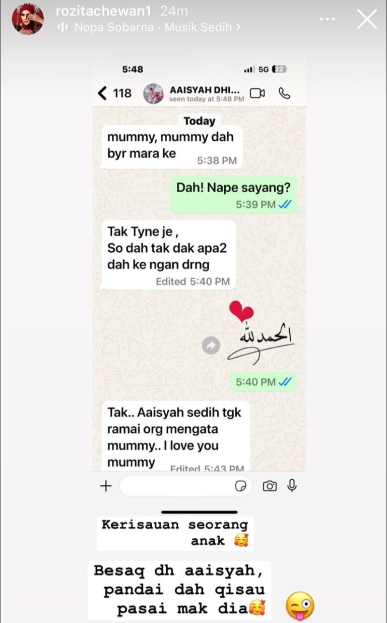 Aaisyah sedih tengok Che Ta kena kecam - Kosmo Digital