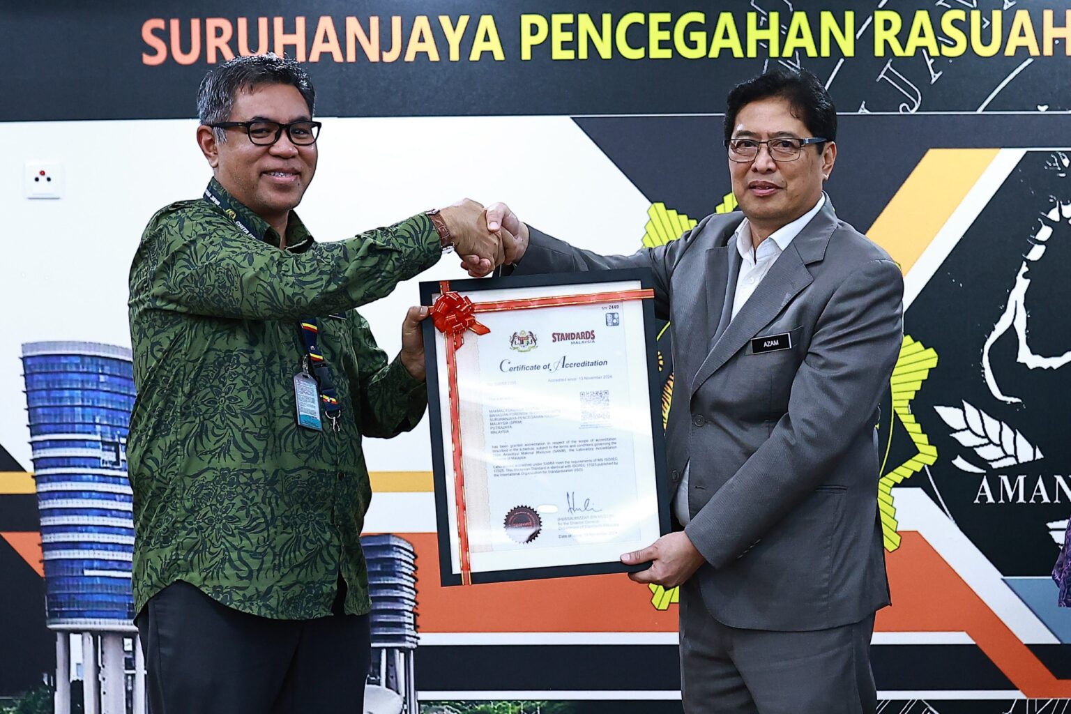 Makmal forensik SPRM peroleh akreditasi Jabatan Standard Malaysia ...