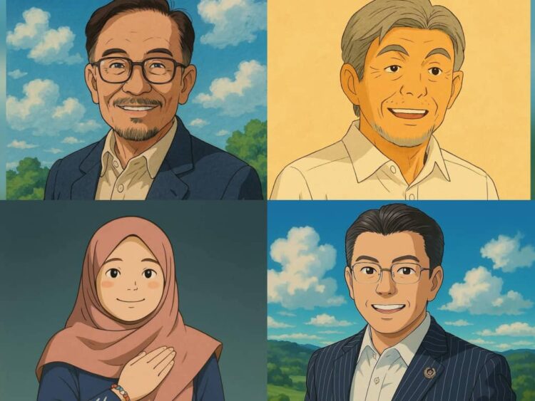 Potret Studio Ghibli Anwar, menteri curi perhatian netizen - Kosmo Digital