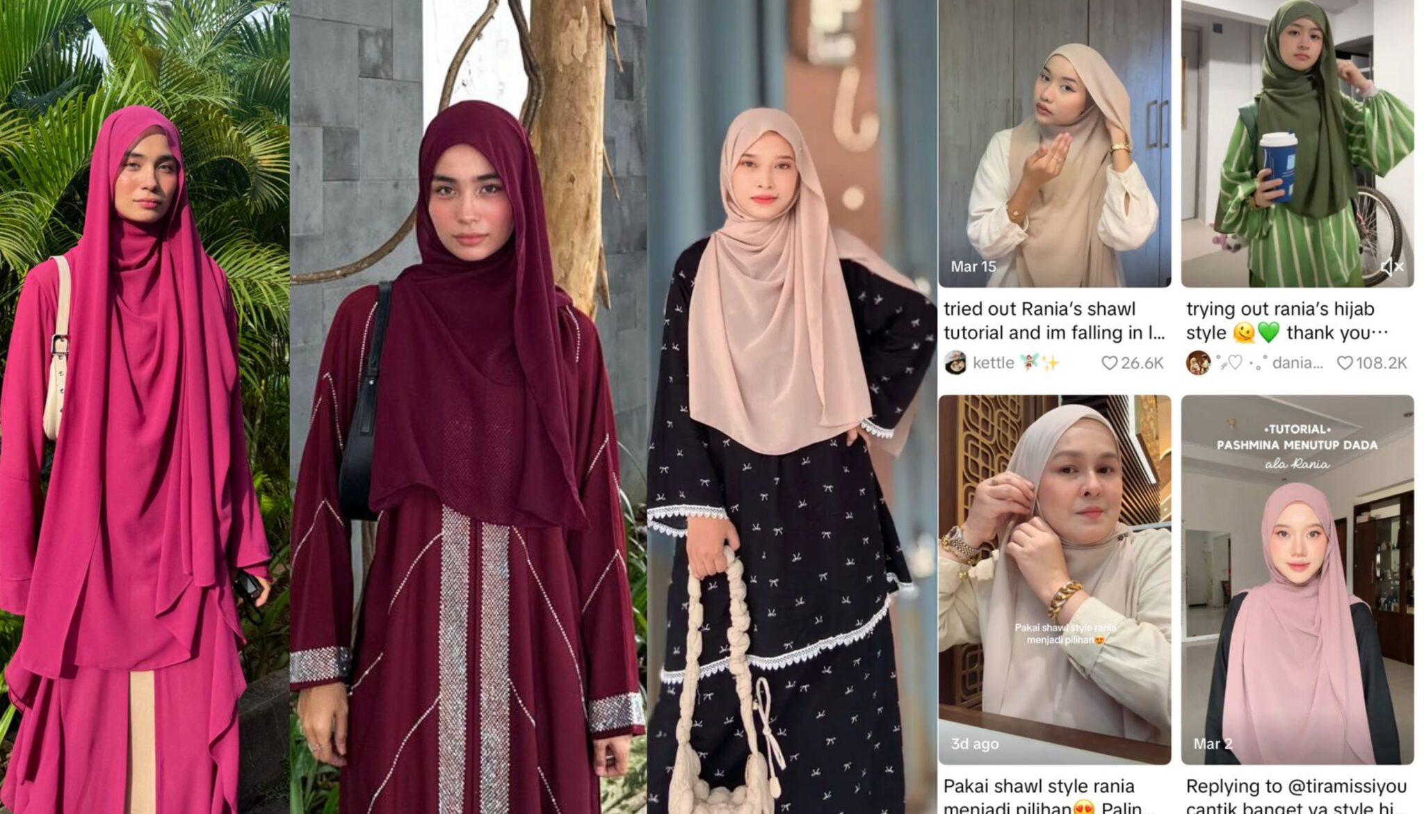Labuh depan belakang, Gaya Tudung Rania tular sampai Indonesia - Kosmo ...
