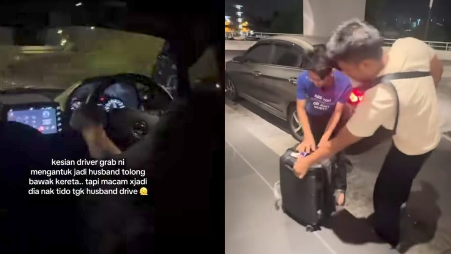 [VIDEO] Pemandu e-hailing mengantuk, penumpang pandu kereta - Kosmo Digital