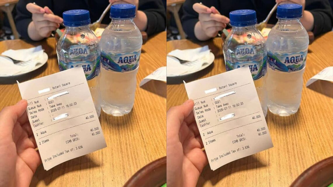 2 botol air mineral 330 ml harga lebih RM10 - Kosmo Digital