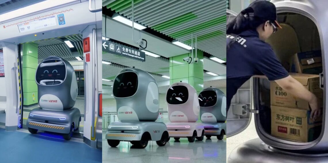 Robot 'penguin' naik tren sendiri hantar stok barang kedai 7-Eleven ...