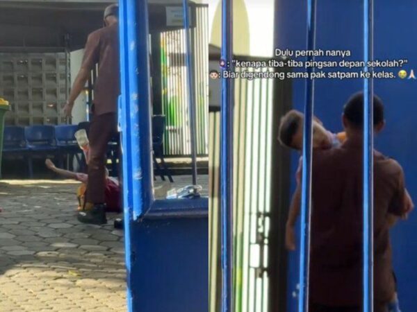 Murid pura-pura pengsan, biar ‘pak guard’ dukung ke kelas - Kosmo Digital