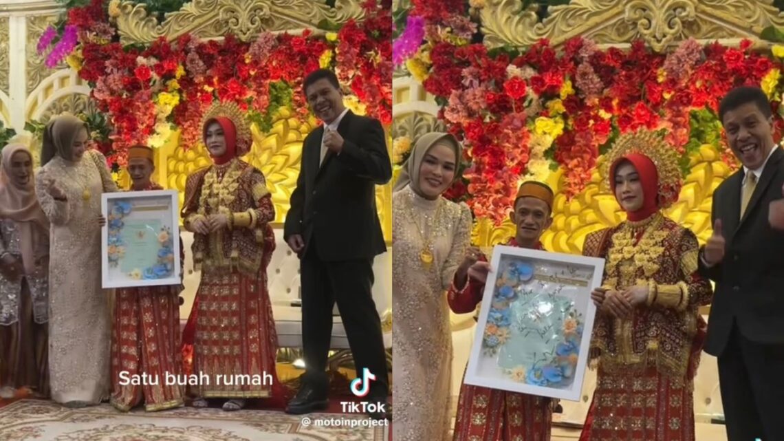 Tak main salam kaut, pengantin dapat rumah hadiah kahwin - Kosmo Digital