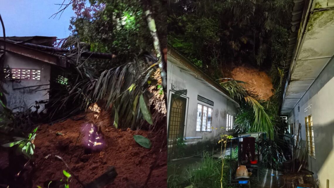 Dua rumah terjejas tanah runtuh di Ampang - Kosmo Digital