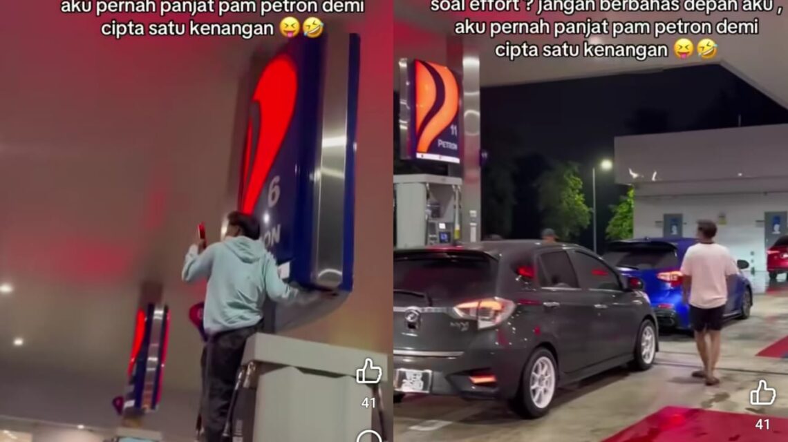 [VIDEO] Sanggup panjat pam minyak semata-mata nak bergambar - Kosmo Digital