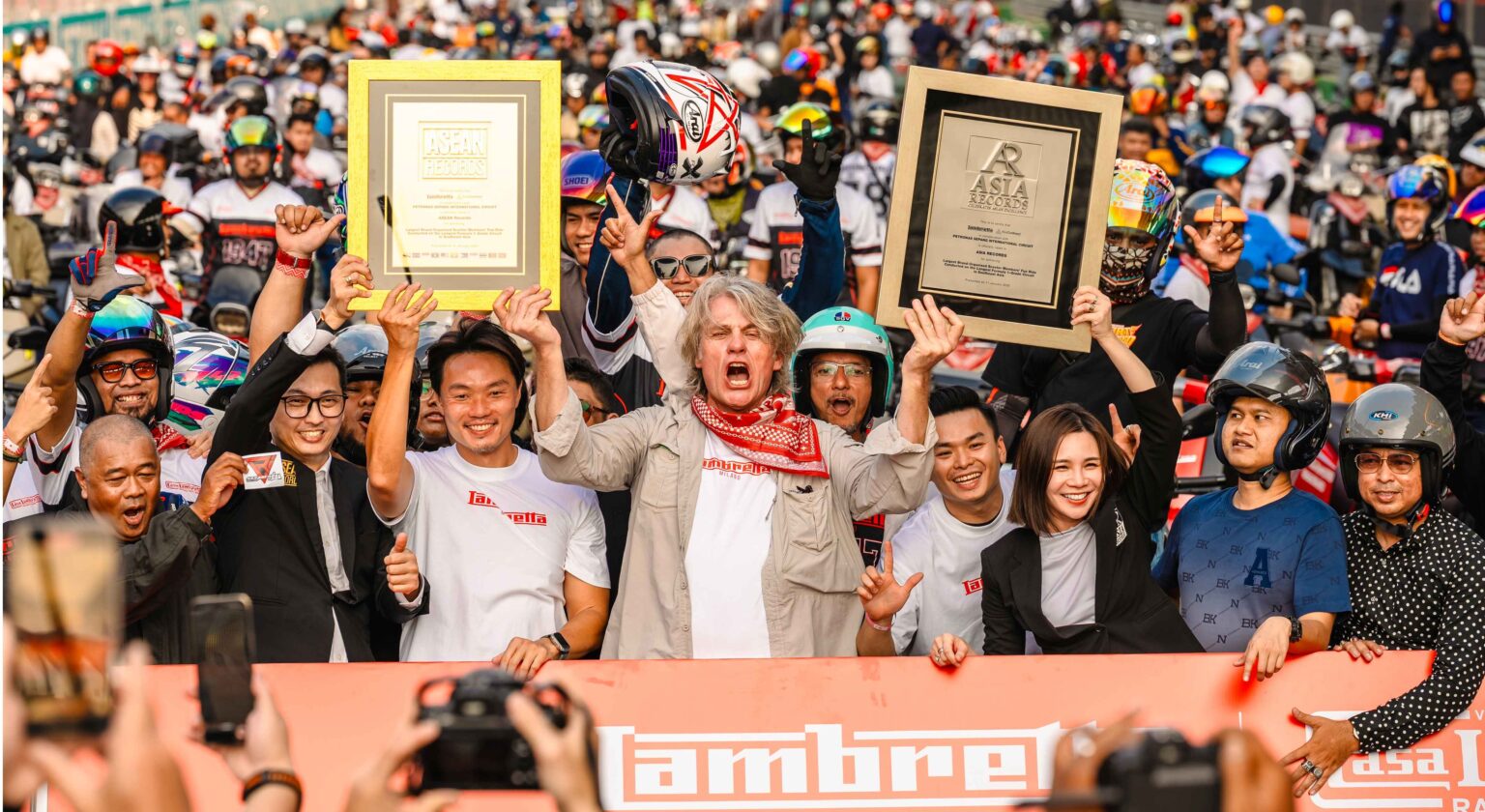 818 peminat Lambretta cipta rekod Litar Sepang - Kosmo Digital