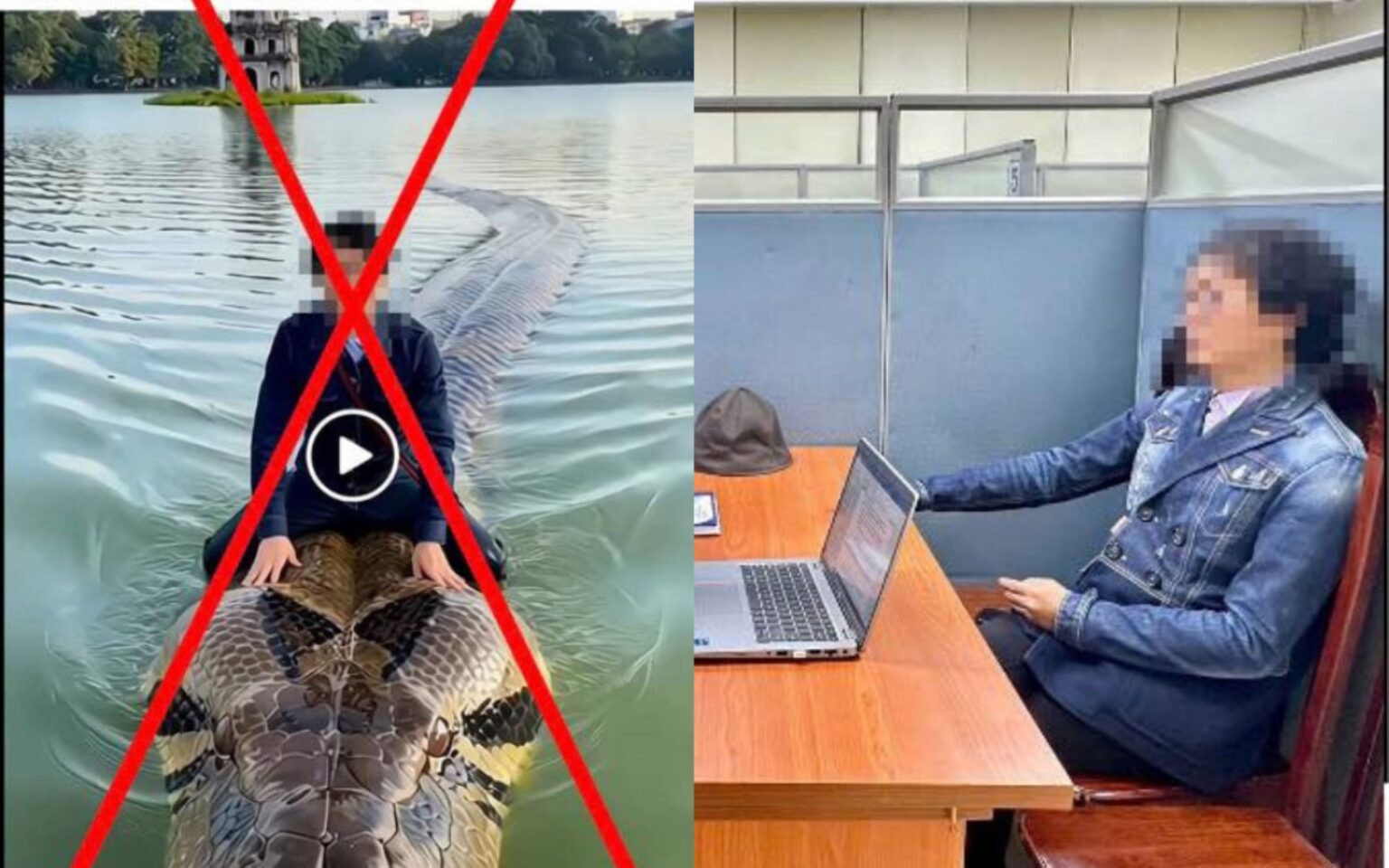 Didenda buat video AI duduk di atas ular gergasi - Kosmo Digital