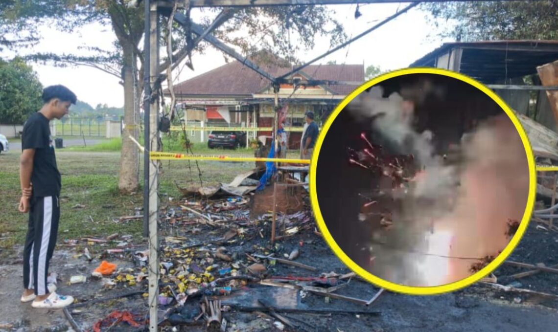 [VIDEO] Letupan bunga api Kampung Gong Limau bagaikan medan perang ...
