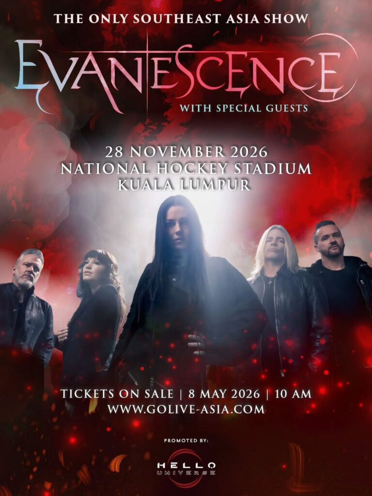 Terakhir 14 tahun, Evanescence turun KL November ini - Kosmo Digital